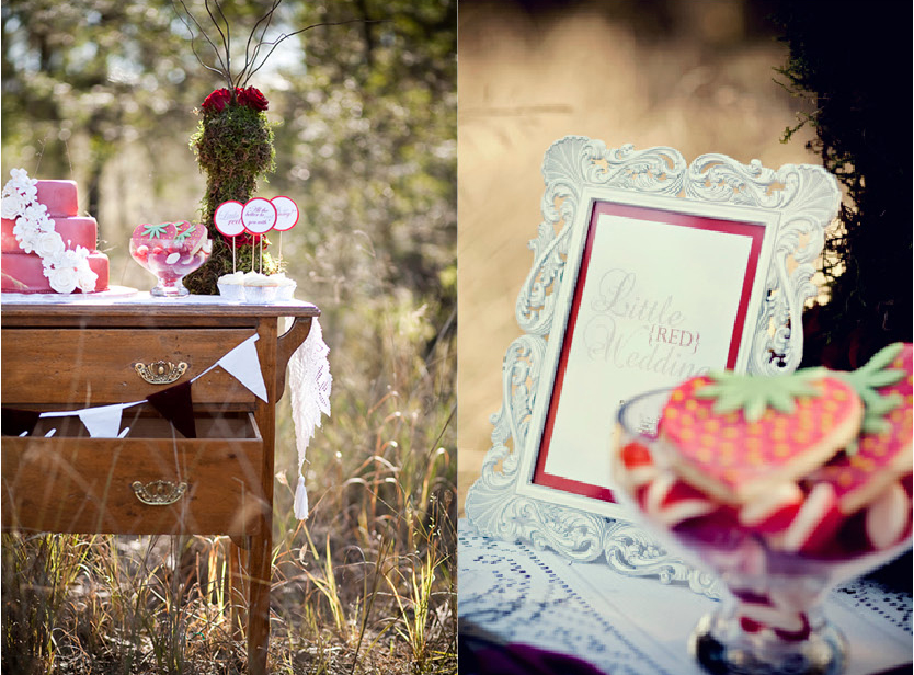 Red Riding Hood Inspired Wedding Theme - Modern Wedding