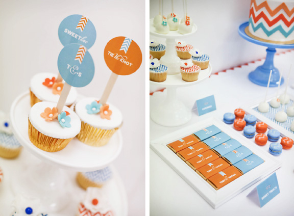 Chevron Dessert Buffet fit for a wedding