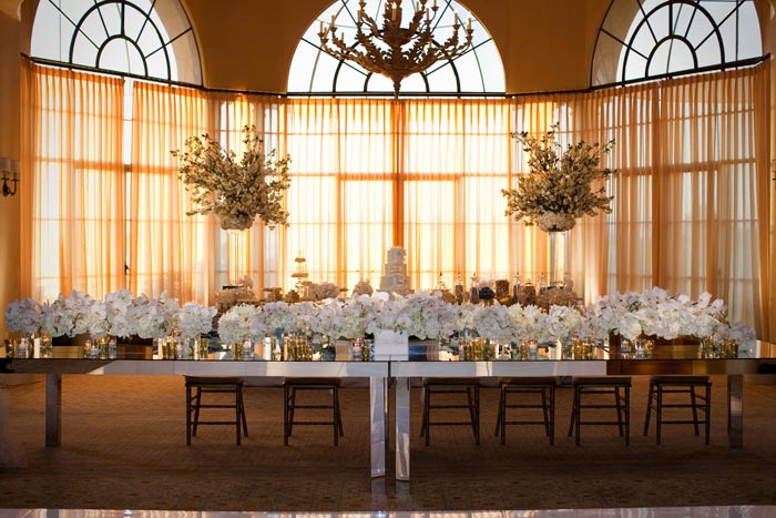 An orchid themed wedding