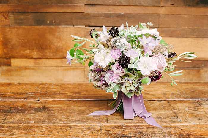 Lavender and Gold Rustic Luxe Styling