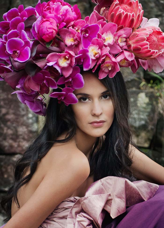 A Bridal Fashion Editorial Inspired By Australian Native Botanicals