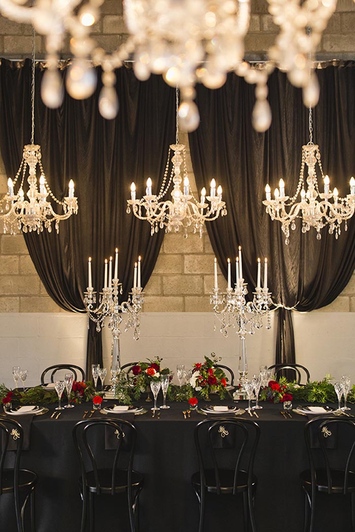 Romantic Glam Wedding Reception Style - Modern Wedding