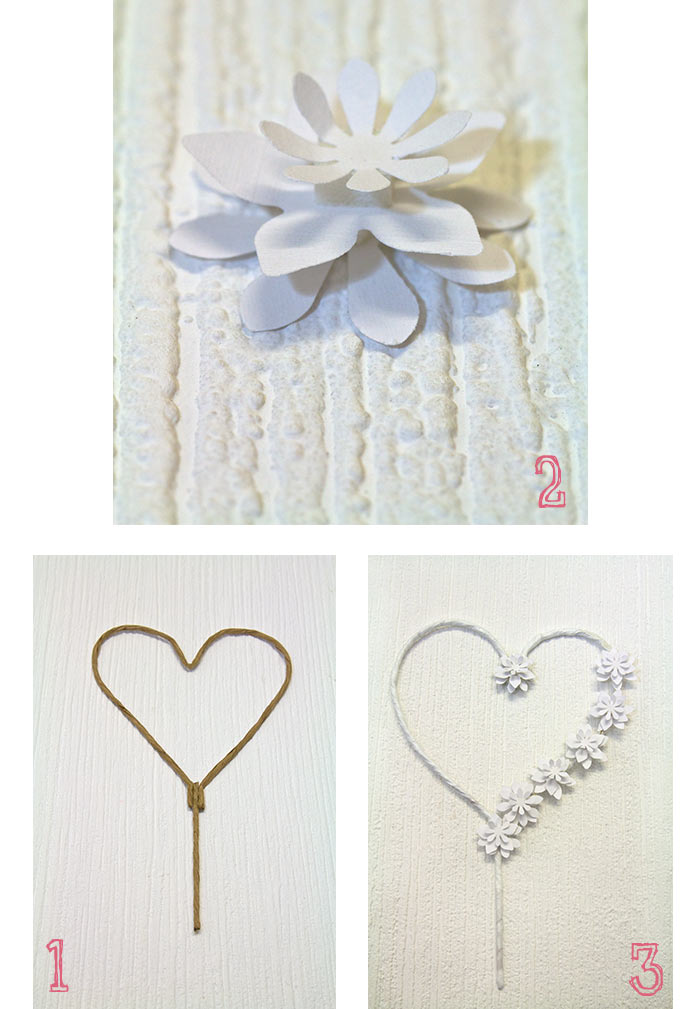 DIY Paper Flower Cake Topper - Modern Wedding