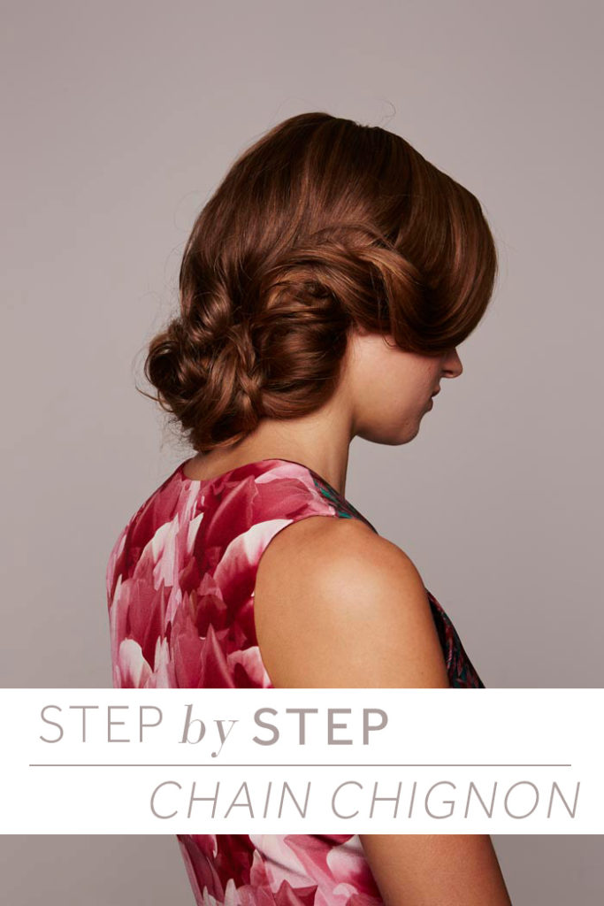 Step By Step Chain Chignon Tutorial - Modern Wedding