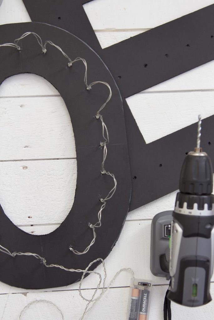 DIY Idea: How To Make Your Own Light-Up Love Sign