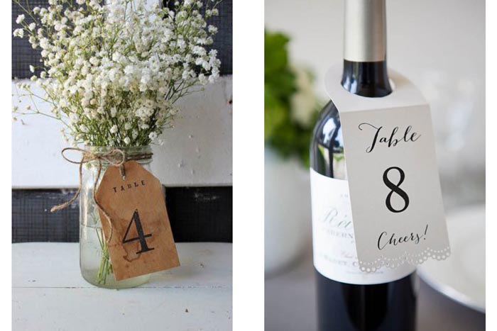 Diy Table Number Ideas