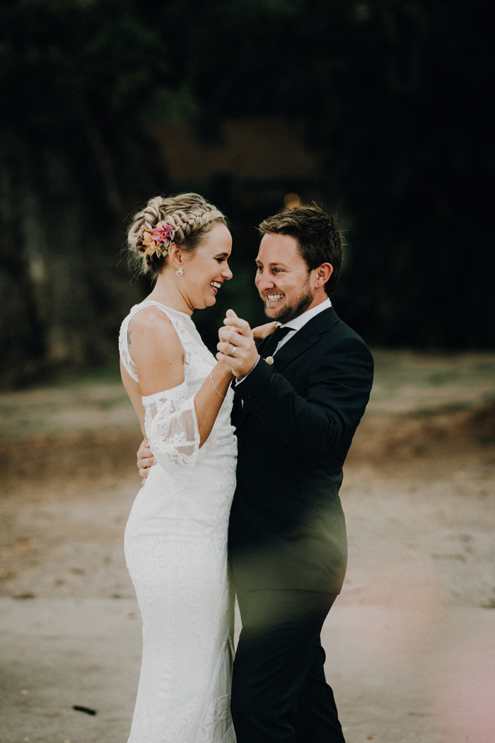 Ashley And Byron's Colourful Coastal Celebration In Hawaii