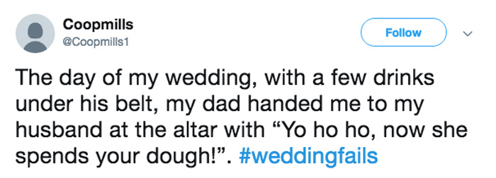 People Are Sharing Their Wedding Fail Stories And WOW!