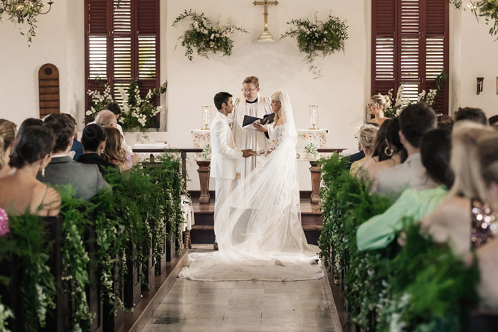 Devon Windsor Weds In Seaside St Barths Wedding - Modern Wedding